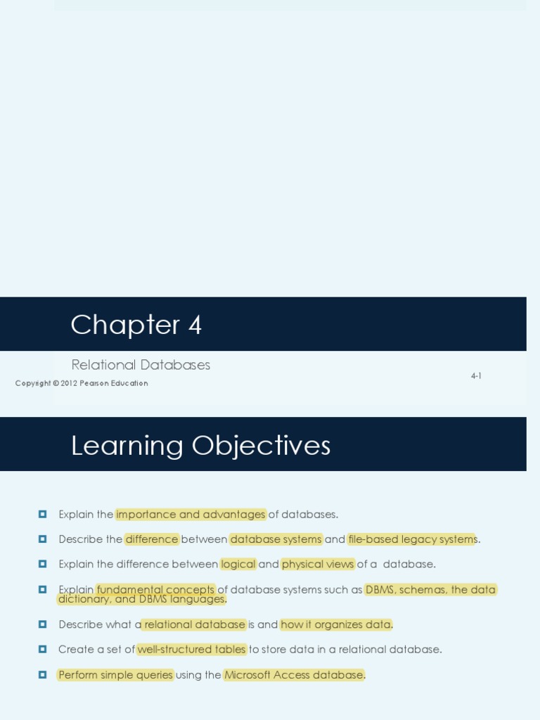 AIS Chap 4 | Download Free PDF | Databases | Relational Database AIS Chap 4 | Download Free PDF | Databases | Relational Database