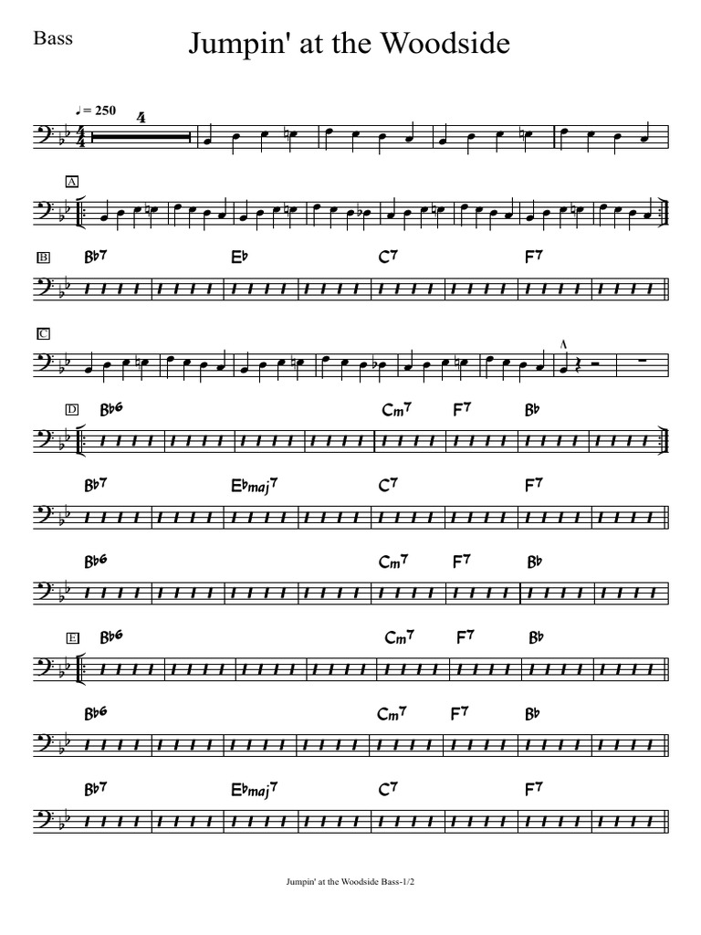 Jumpin' at The Woodside-Bass | PDF