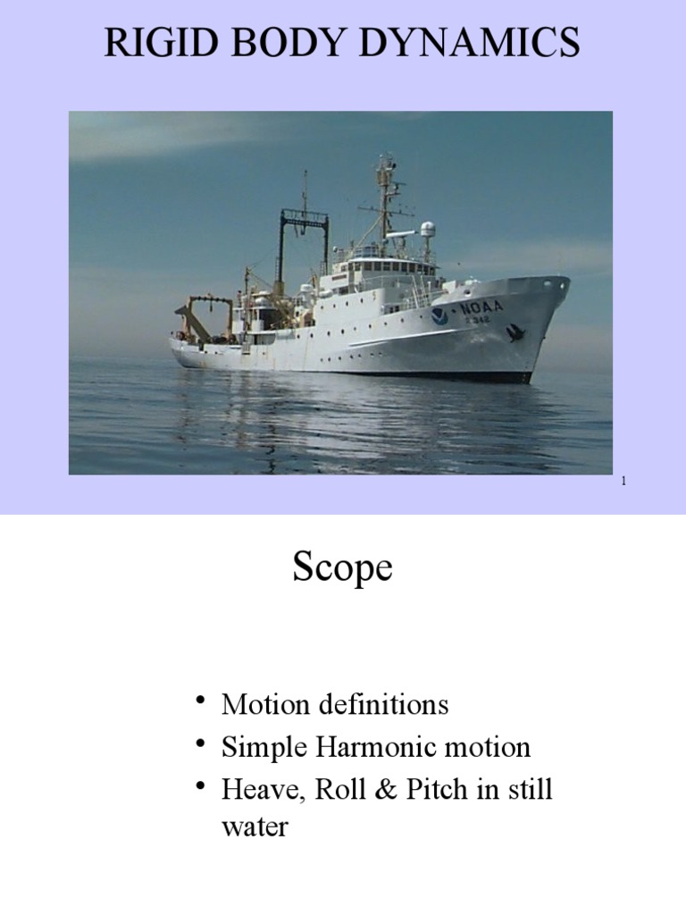 Ship Dynamics and Motion Analysis | PDF | Damping | Resonance