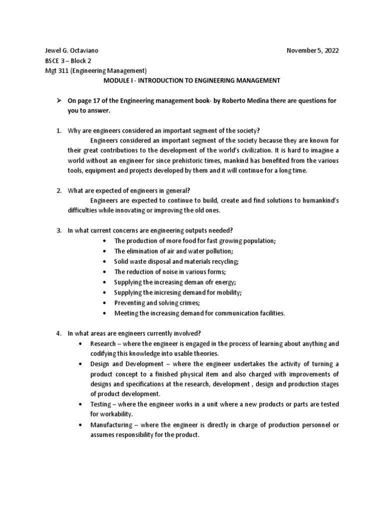 Octaviano JewelG Chapters-1-2 Mgt311 | PDF | Decision Making | Evaluation