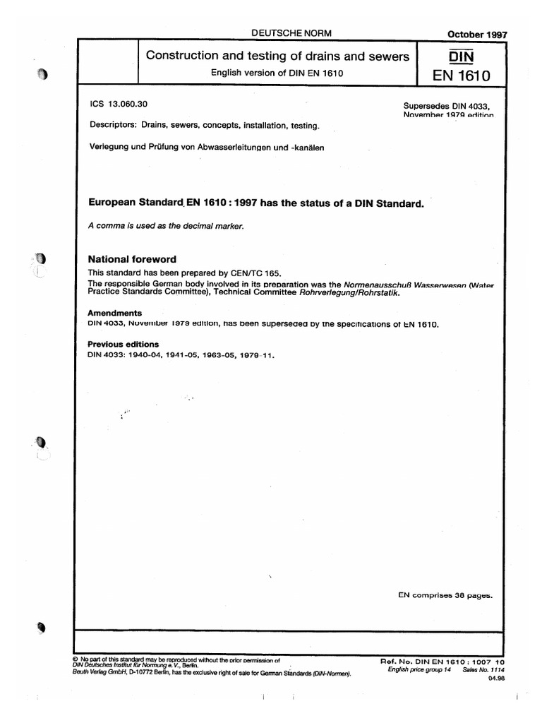 En1610 Test | PDF