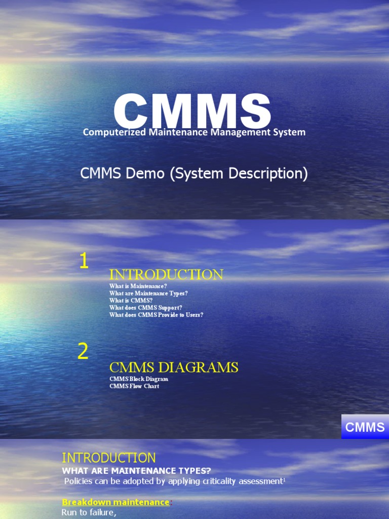 1st Day-2 CMMS Demo (System Description) | PDF | Software Engineering | Computing