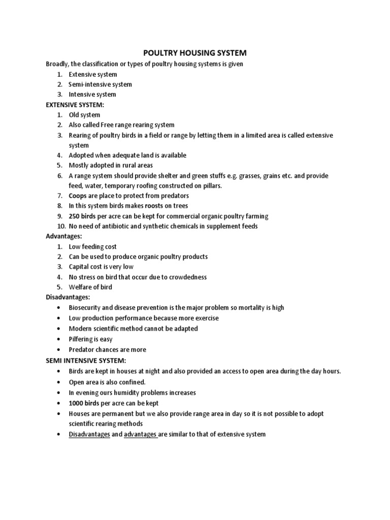 Lec 1 Poultry Housing System Pdf Poultry Farming Birds