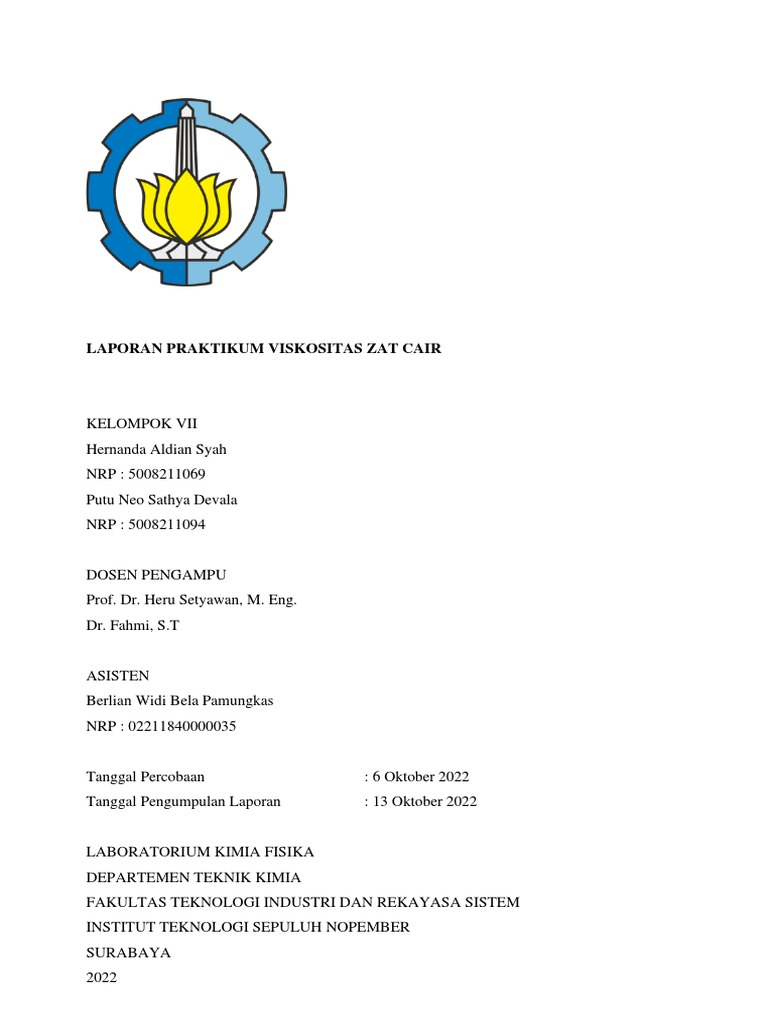 Modul 2 - Viskositas Zat Cair | PDF