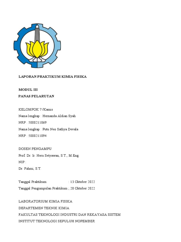 Laporan Praktikum Panas Pelarutan | PDF