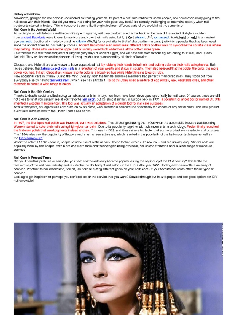 1 History of Nail Care | PDF | Beauty