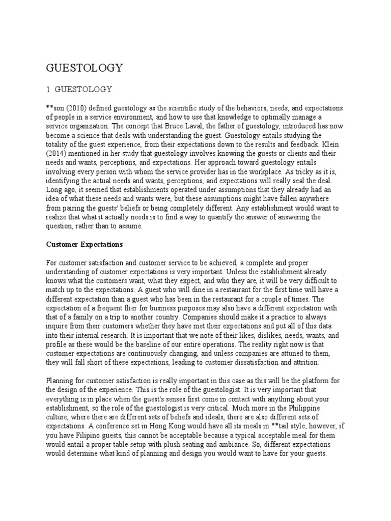 2 Guestology | PDF | Waiting Staff | Restaurants