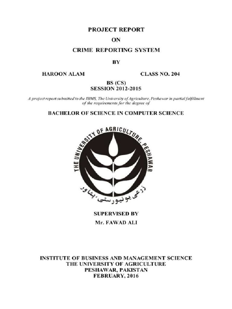 Crime Reporting System | PDF