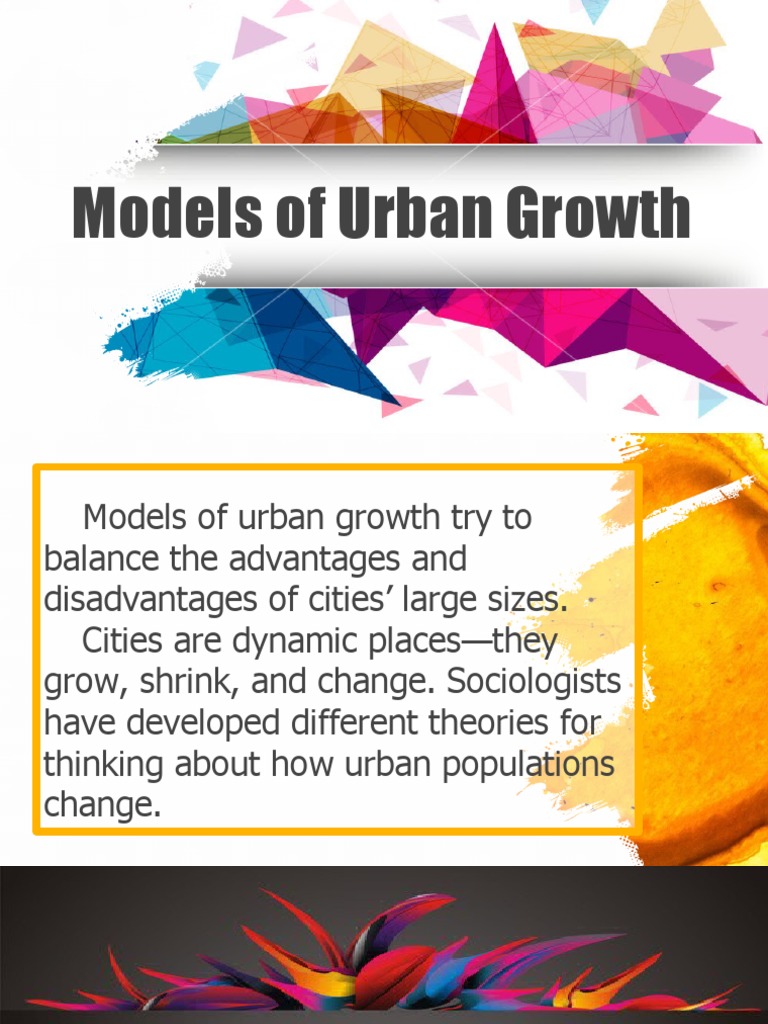 Models of Urban Growth | PDF | Urban Sprawl | City