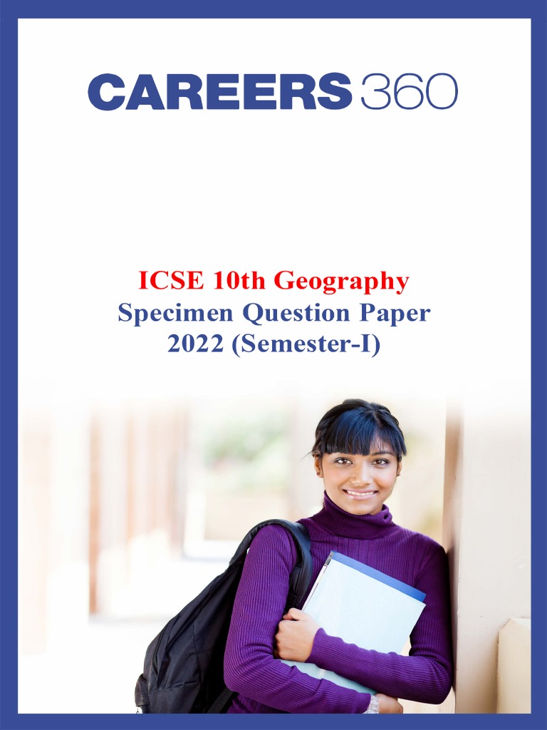 ICSE Class 10 Geography Specimen Paper 2022 | PDF | Irrigation | Soil