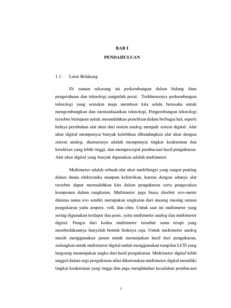 Multimeter Digital Berbasis Arduino | PDF