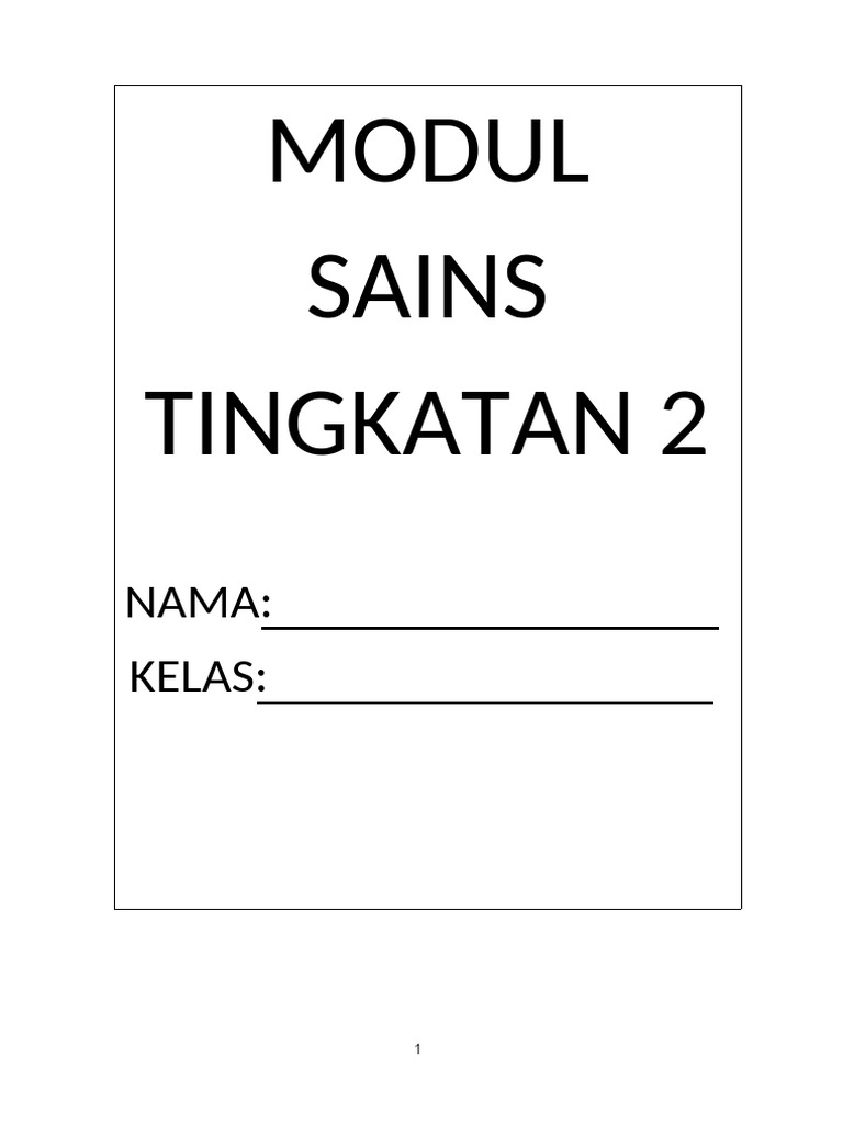 Modul Sains | PDF