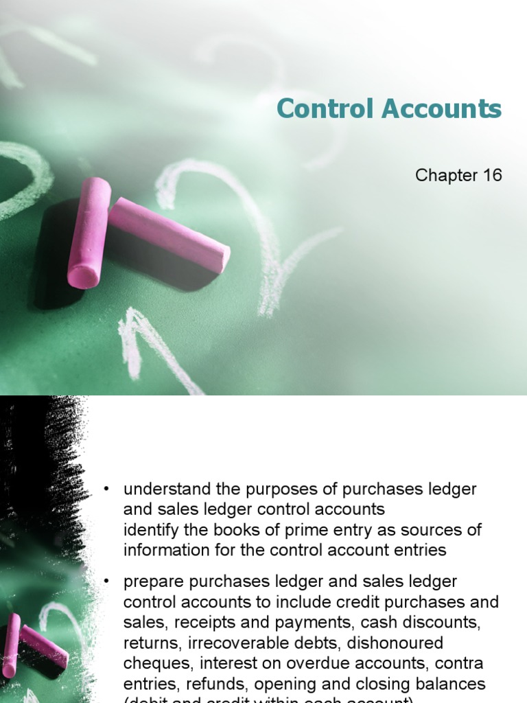 Control Accounts | PDF | Debits And Credits | Corporations