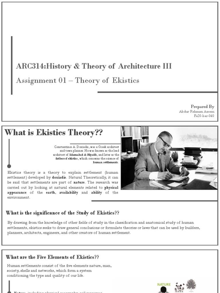 History and theory of ekistics | PDF | Science