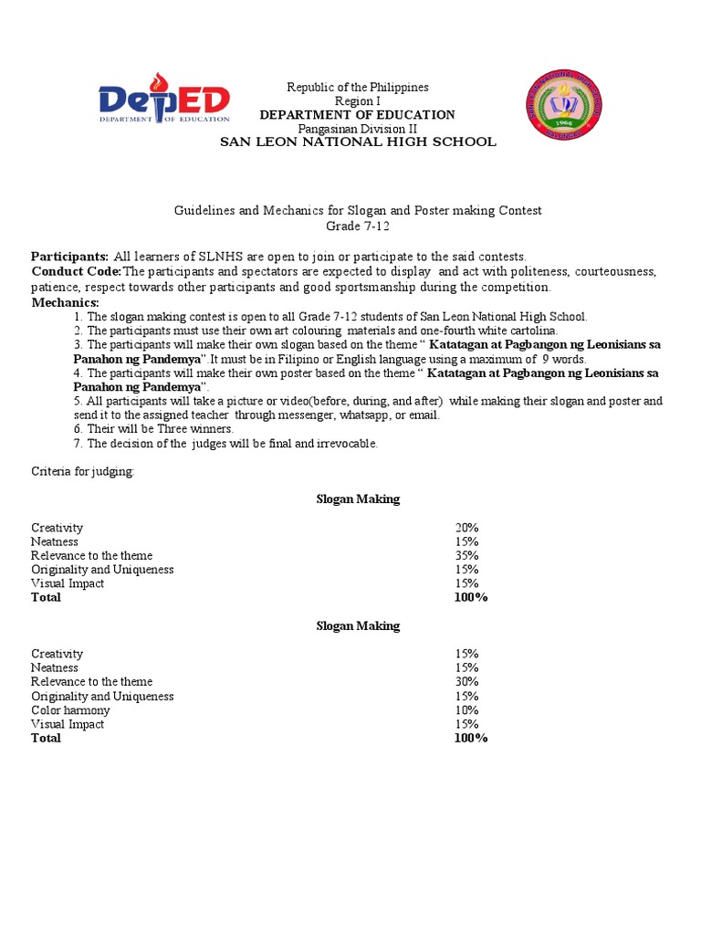 Criteria and Mechanics | PDF | Communication | Human Communication