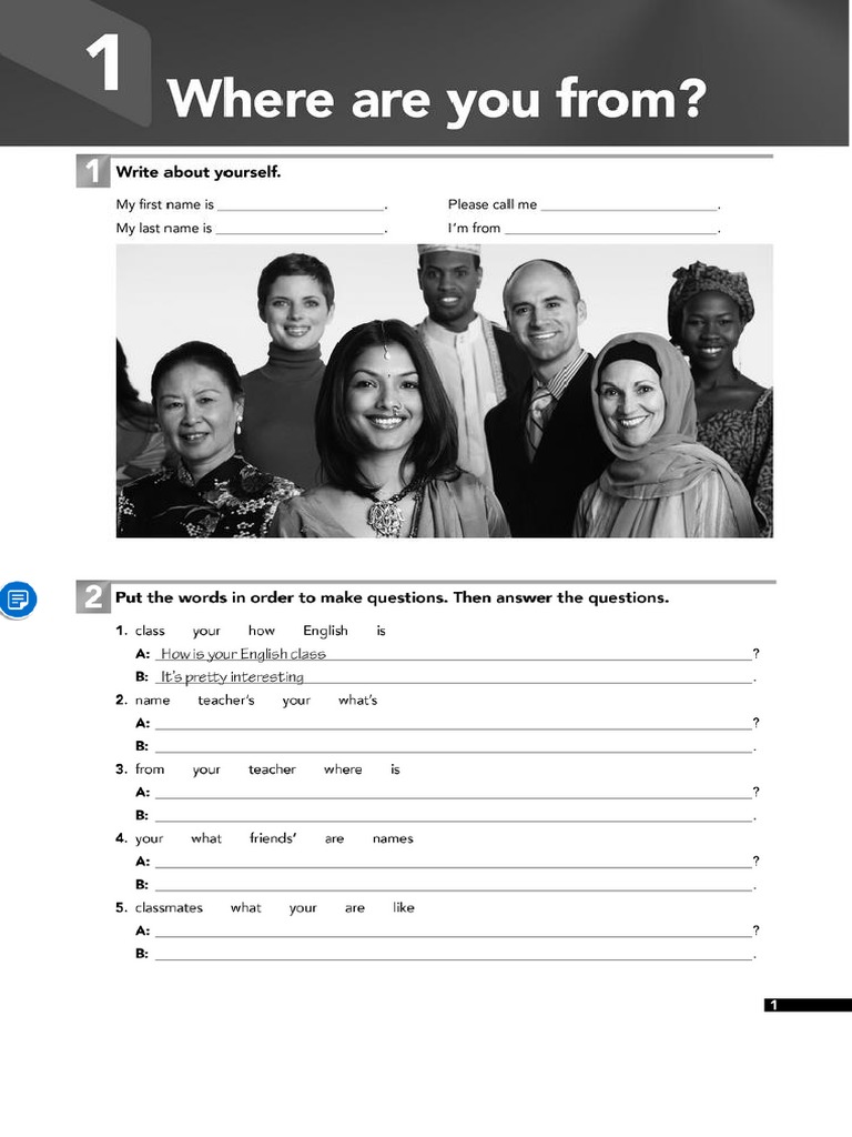 INTERCHANGE 1 - Workbook (02-07) | PDF