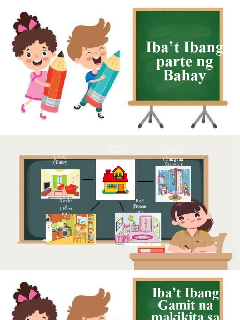 Filipino Language Guide in Parts of House | PDF