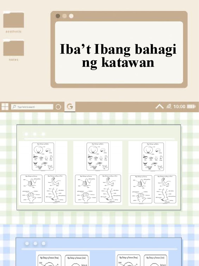 Filipino Language Guide in Parts of The Body | PDF