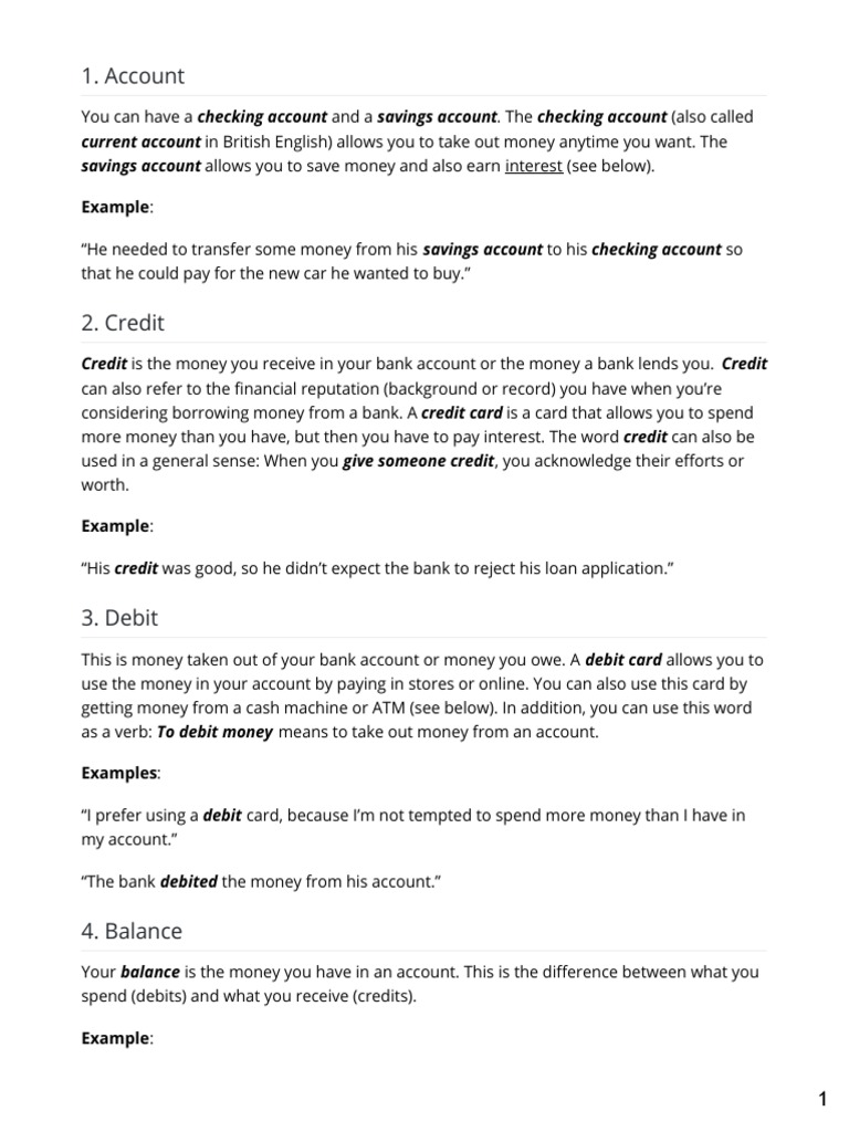 Banking Terms and Definitions Guide | PDF | Loans | Banks