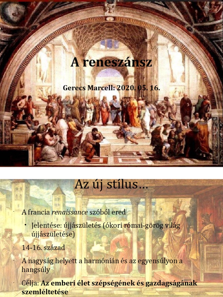 A Reneszánsz | PDF