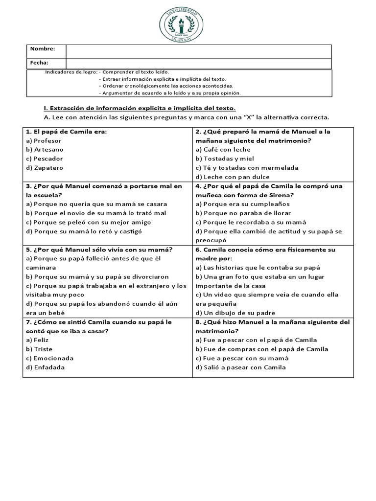 Prueba Dos Mas Dos Son Cuatro | PDF