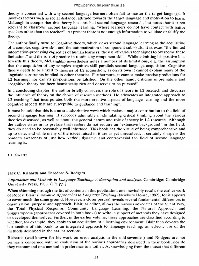 An Analysis of Language Teaching Approaches and Methods | PDF | Second ... An Analysis of Language Teaching Approaches and Methods | PDF | Second ...