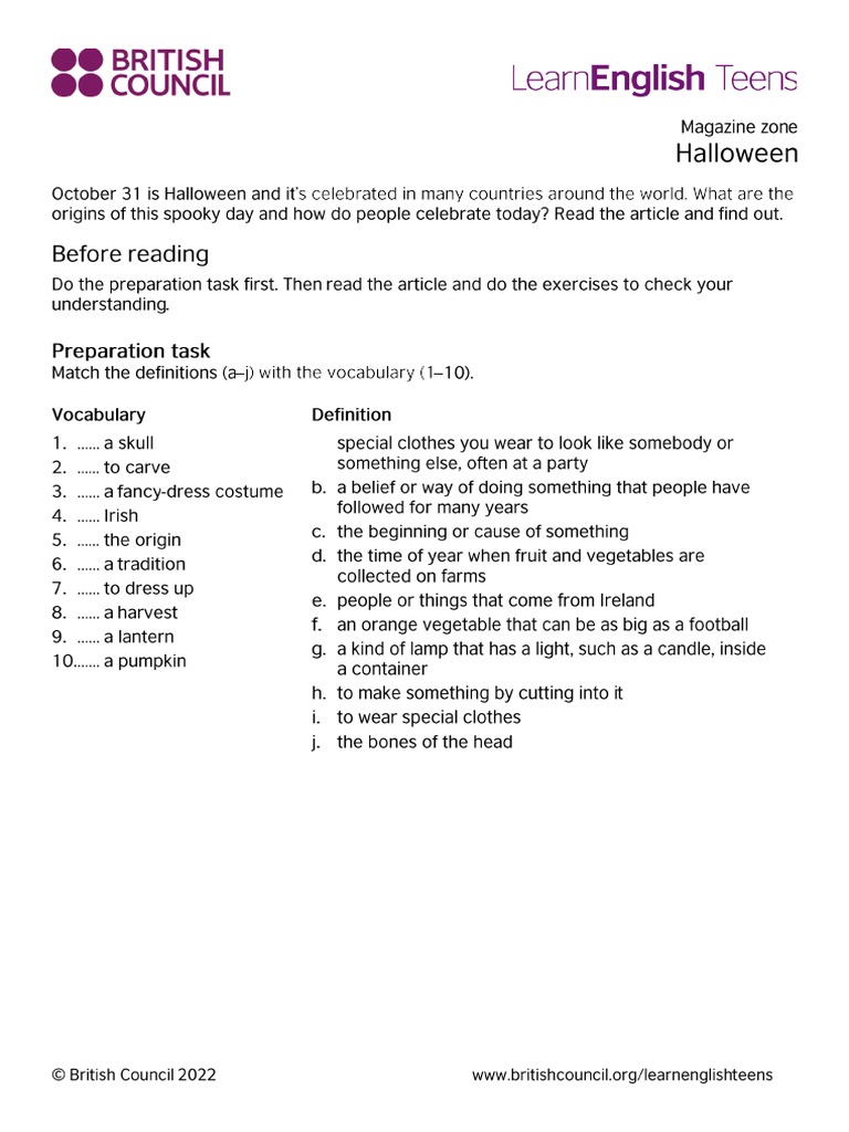 Learnenglish Teens Halloween - 0 | PDF