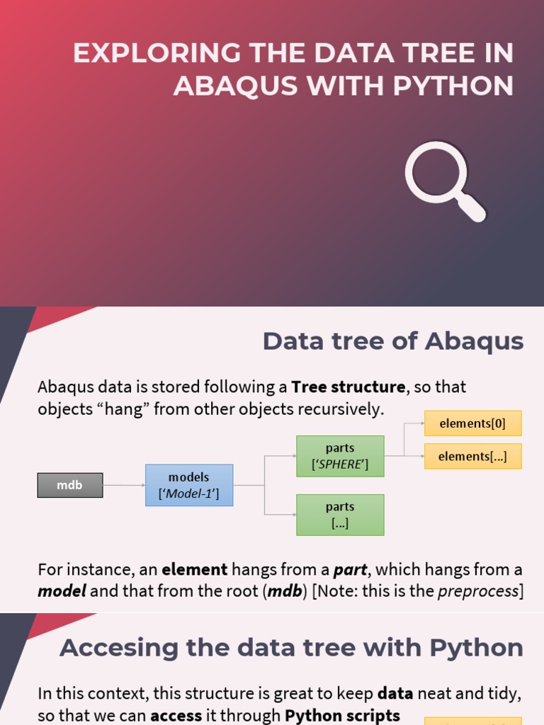 Exploring The Data Tree in Abaqus With Python | PDF | Command Line Interface | Python ...