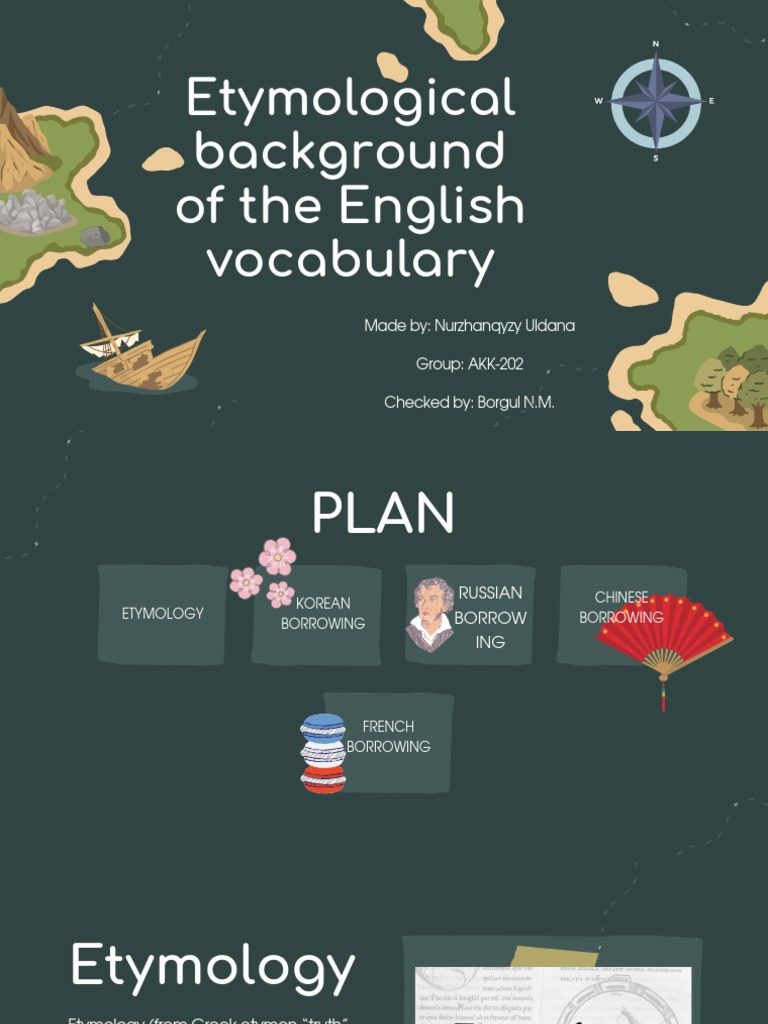 Etymological Background of The English Vocabulary | PDF | Korean ...