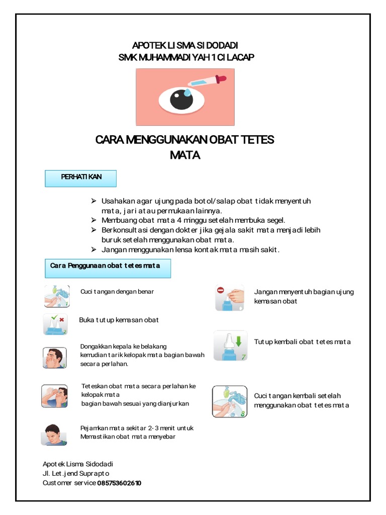 Panduan Penggunaan Obat Tetes Mata | PDF