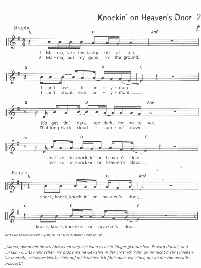 Knockin On Heavens Door | PDF