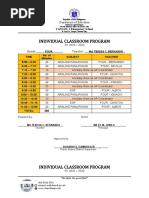 Grade5 - Class Program 2023 2024 | PDF | Philippines