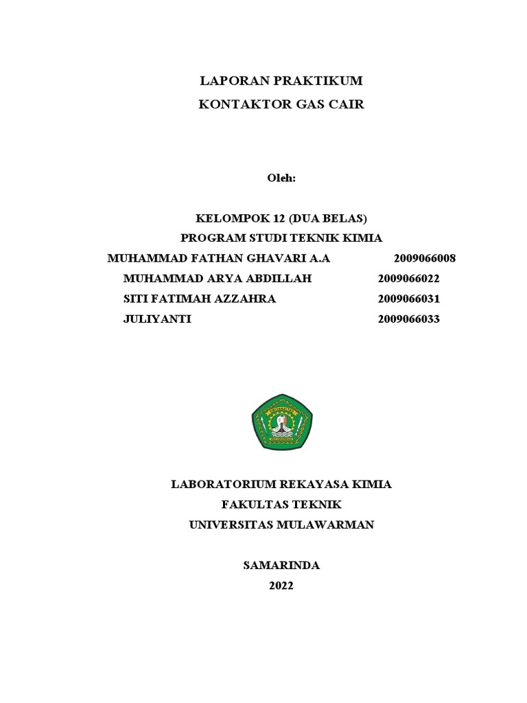 12 - Kontaktor Gas Cair - OTK 1 Fix | PDF