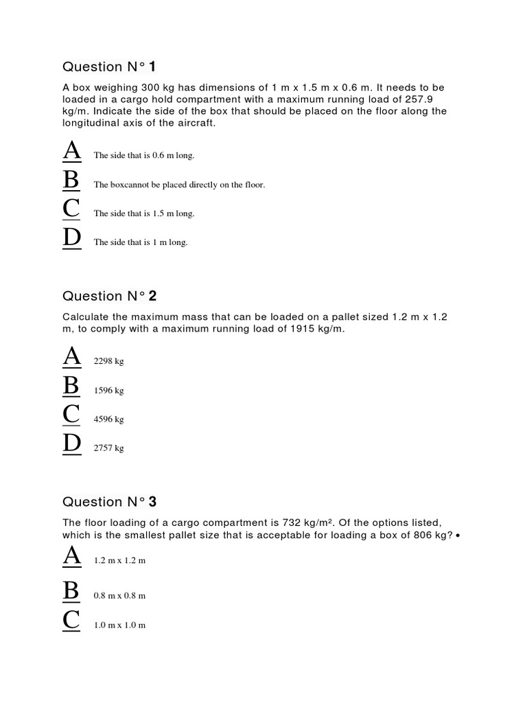 Aircraft Cargo Loading Guidelines | PDF | Cargo | Transport
