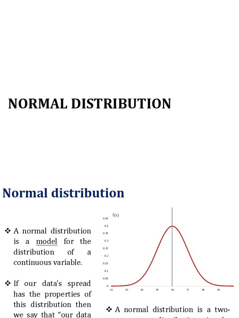 Normal Distribution | PDF | Normal Distribution | Probability Distribution