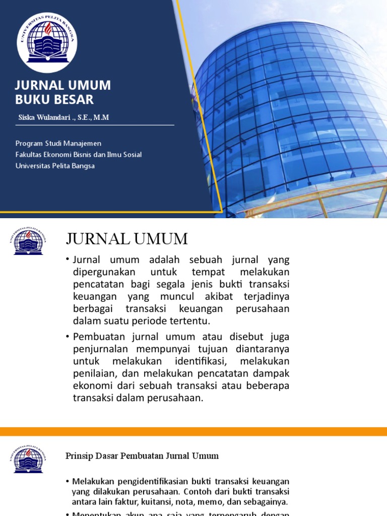 10.AKT Jurnal Umum | PDF | Pengelolaan Keuangan & Uang