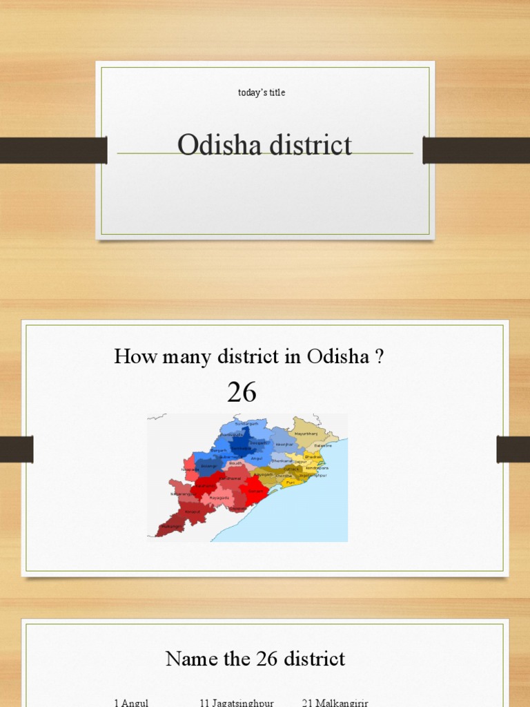Odisha District | PDF