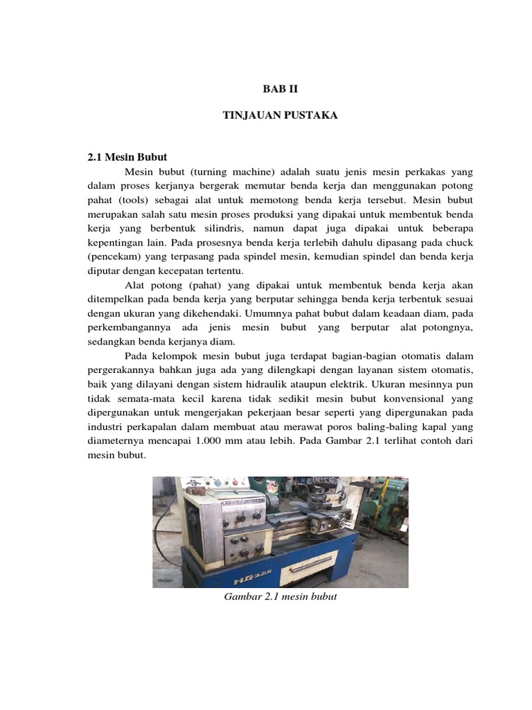 BAB 2 Bubut | PDF
