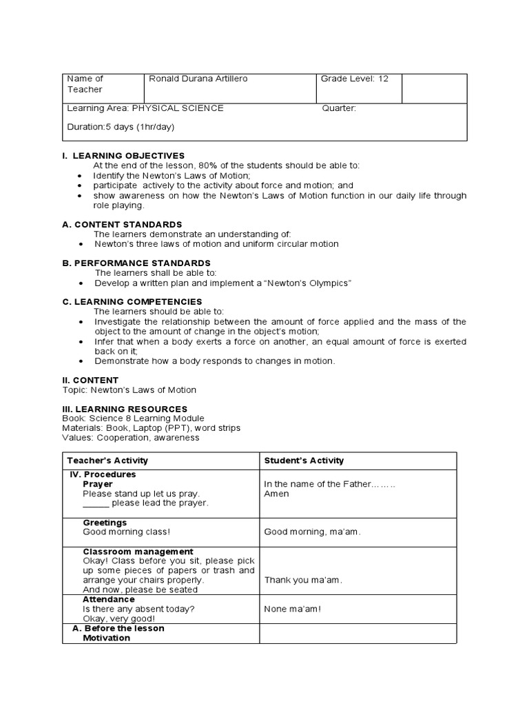 newtons law | PDF | Newton's Laws Of Motion | Force