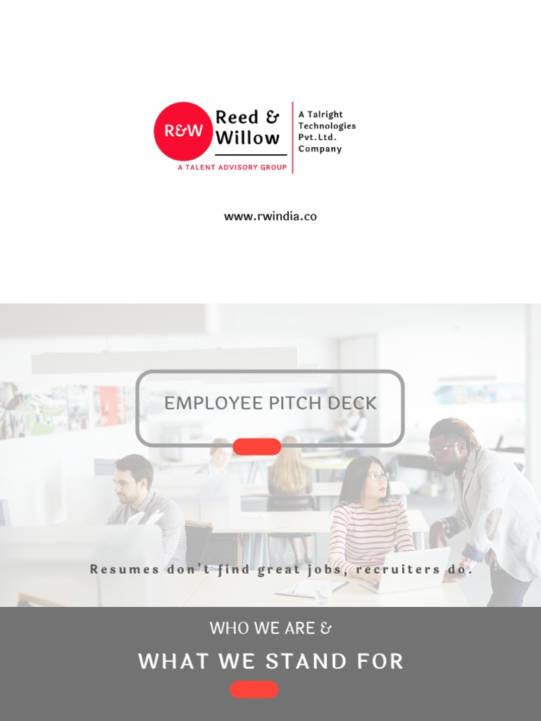Employee Pitch Deck - Final | PDF | Recruitment | Economies