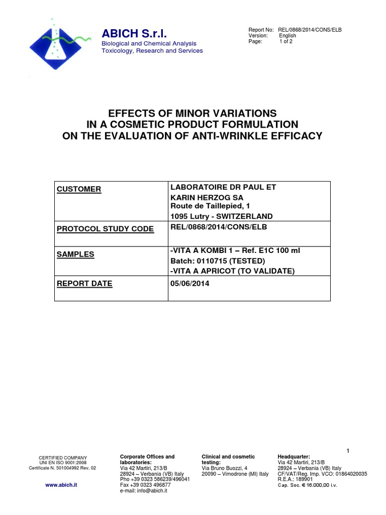 ABICH - Convalidation Vita A Apricot Activity | PDF | Chemical ...