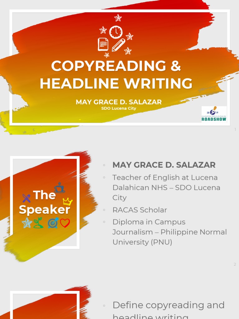 Copyreading Headline Writing | PDF | Acronym | Verb