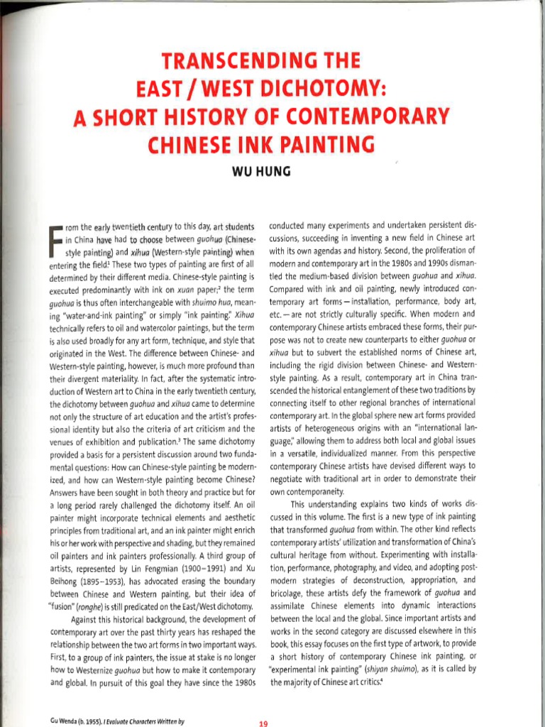 A Short History of Contemporary Chiense Ink Painting | PDF