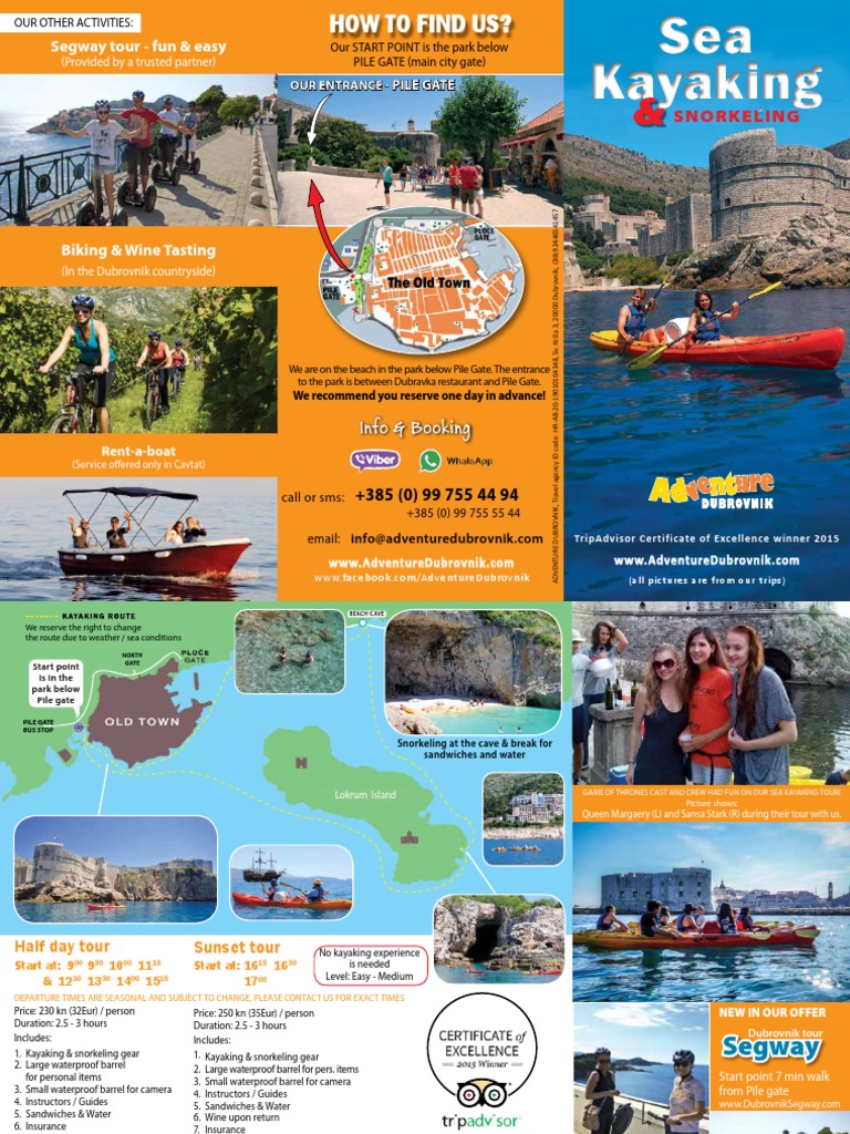 Sea Kayaking Tour Letak | PDF