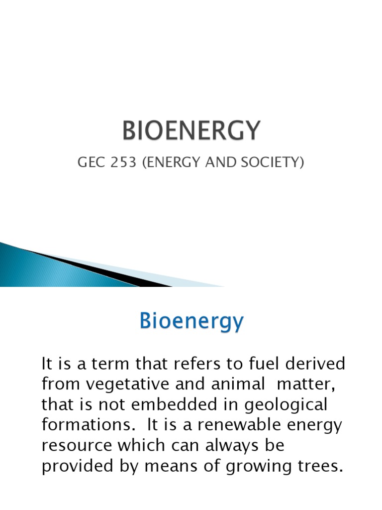 Understanding Bioenergy and Biomass | PDF | Biomass | Fuels