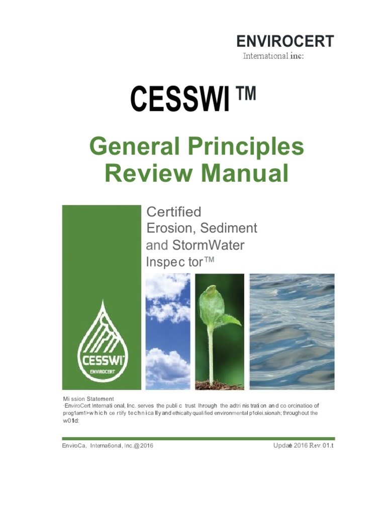 Cesswi General Principles | PDF | Test (Assessment) | Gallon