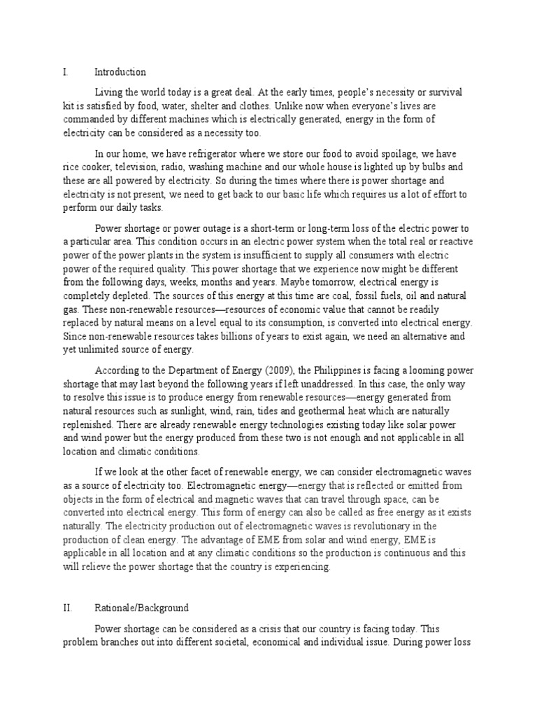 Concept Paper | PDF | Renewable Energy | Electricity Concept Paper | PDF | Renewable Energy | Electricity