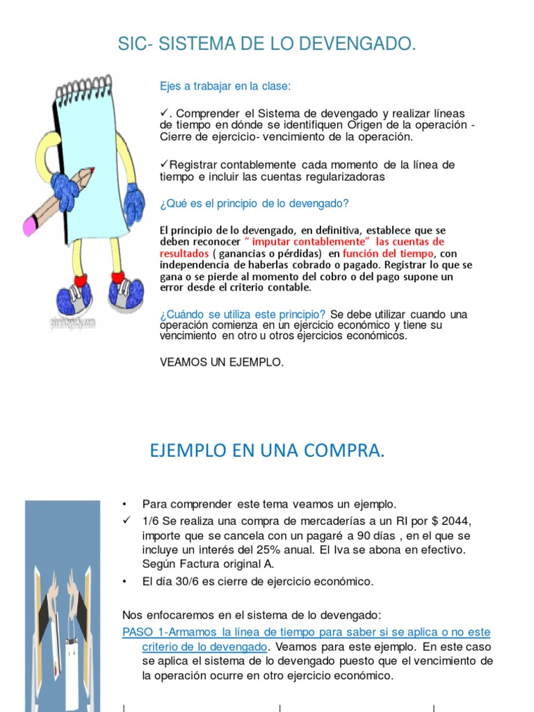 Sistema de lo devengado: Ejemplos de aplicación y registros contables ...