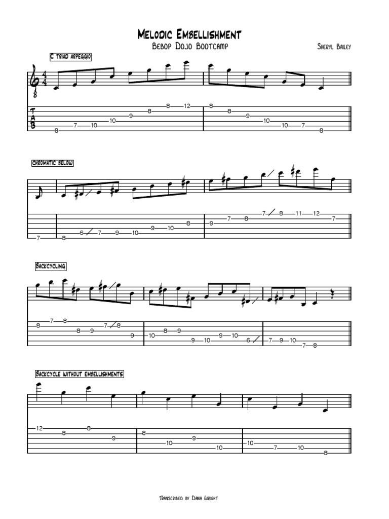Melodic Embellishment Techniques | PDF | Musical Scales | Traditional Music