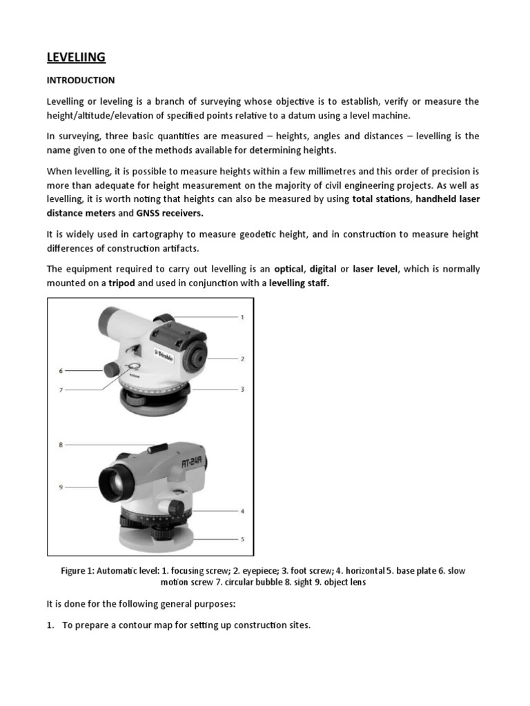 Levelling Engineering Survey | PDF